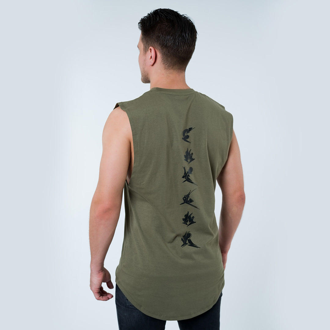 Signature Singlet - Olive Dark Men Singlets – CAFLAR